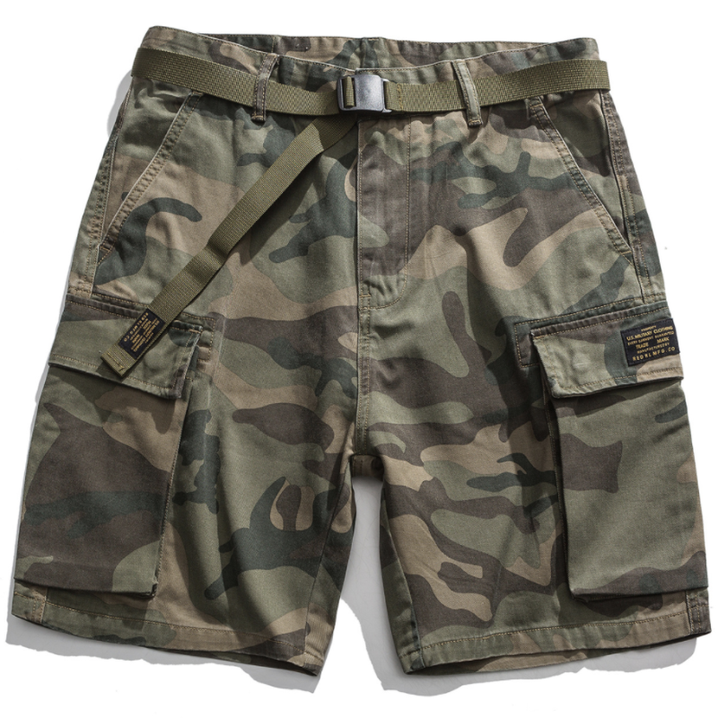 Classic Camo Men's Japanese Multi-pocket Design Outdoor Shorts ...